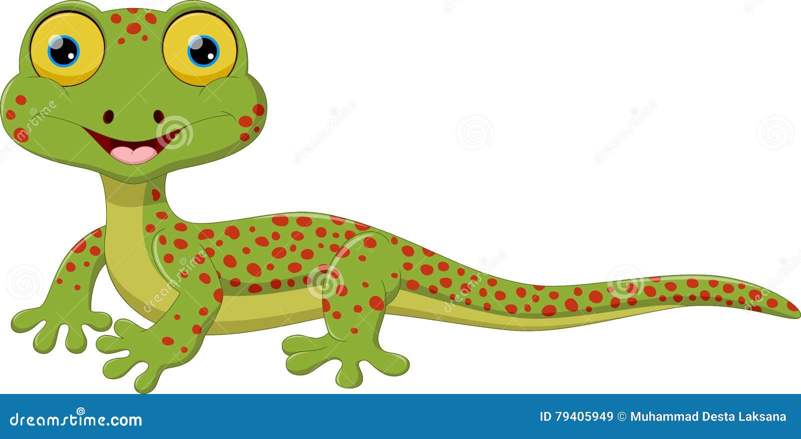 Cute Lizard Cartoon Royalty-Free Illustration | CartoonDealer.com #79397898
