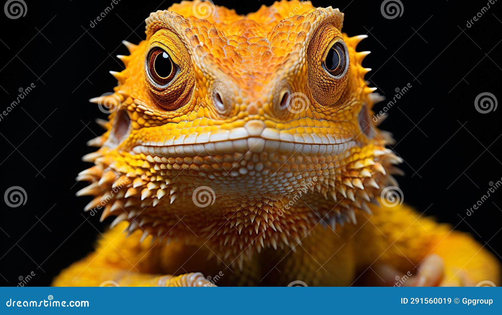 A Cute Lizard with Sharp Teeth Looking at the Camera Generated by AI ...