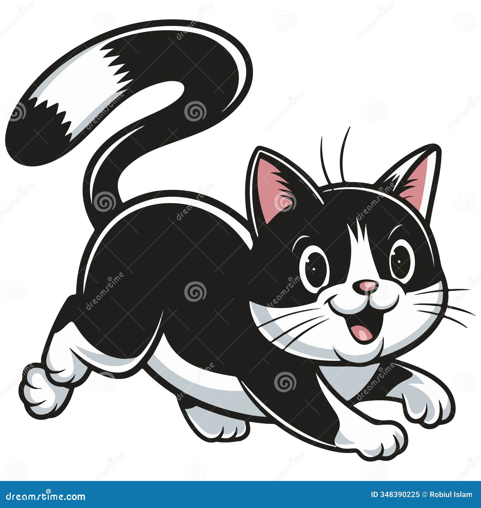 Cute Logo Cat Vector Design Stock Illustration - Illustration of ...