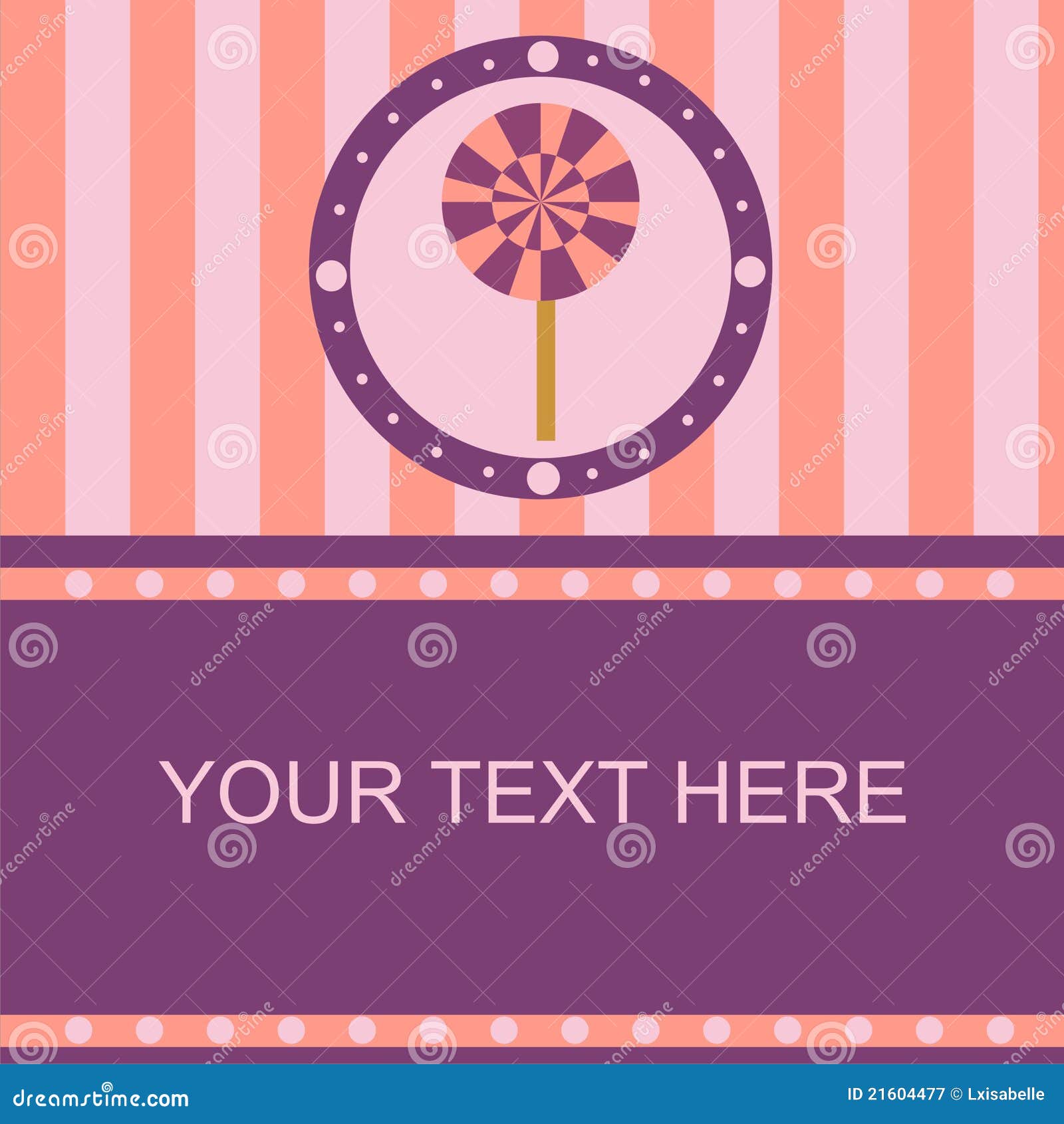 Cute lollipop frame stock vector. Illustration of frame - 21604477