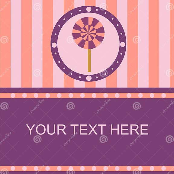 Cute lollipop frame stock vector. Illustration of frame - 21604477