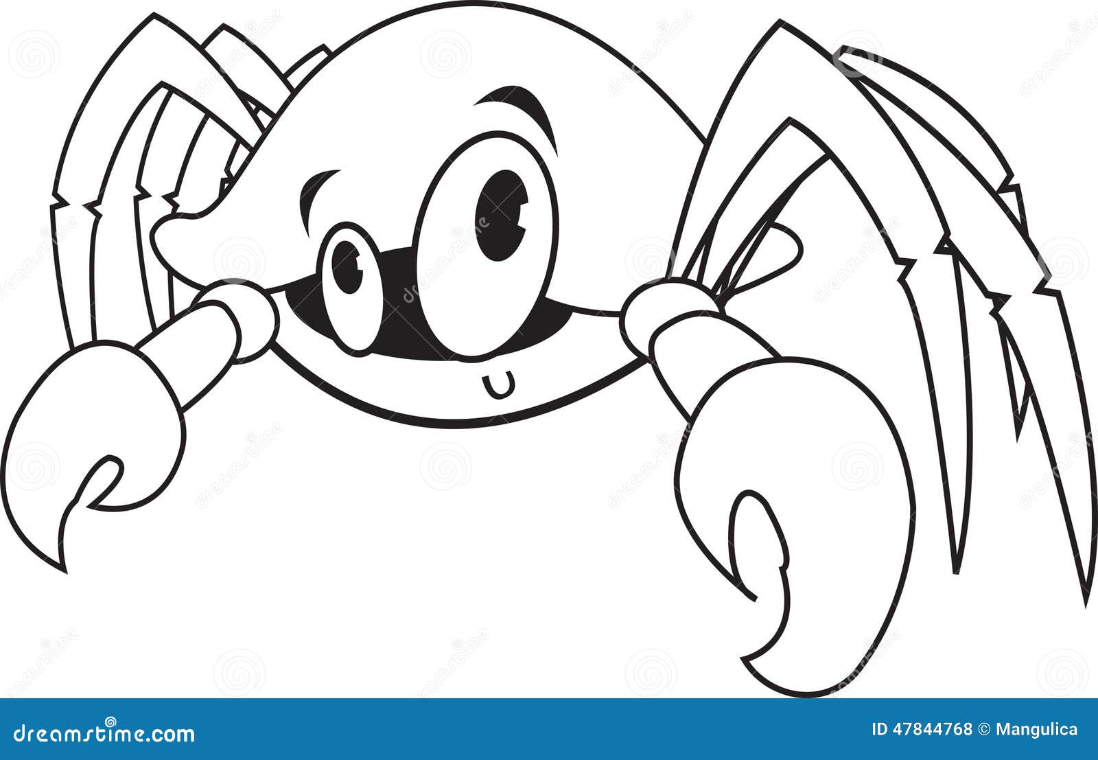 Cute Looking Cancer Coloring Book Stock Vector - Illustration of ...