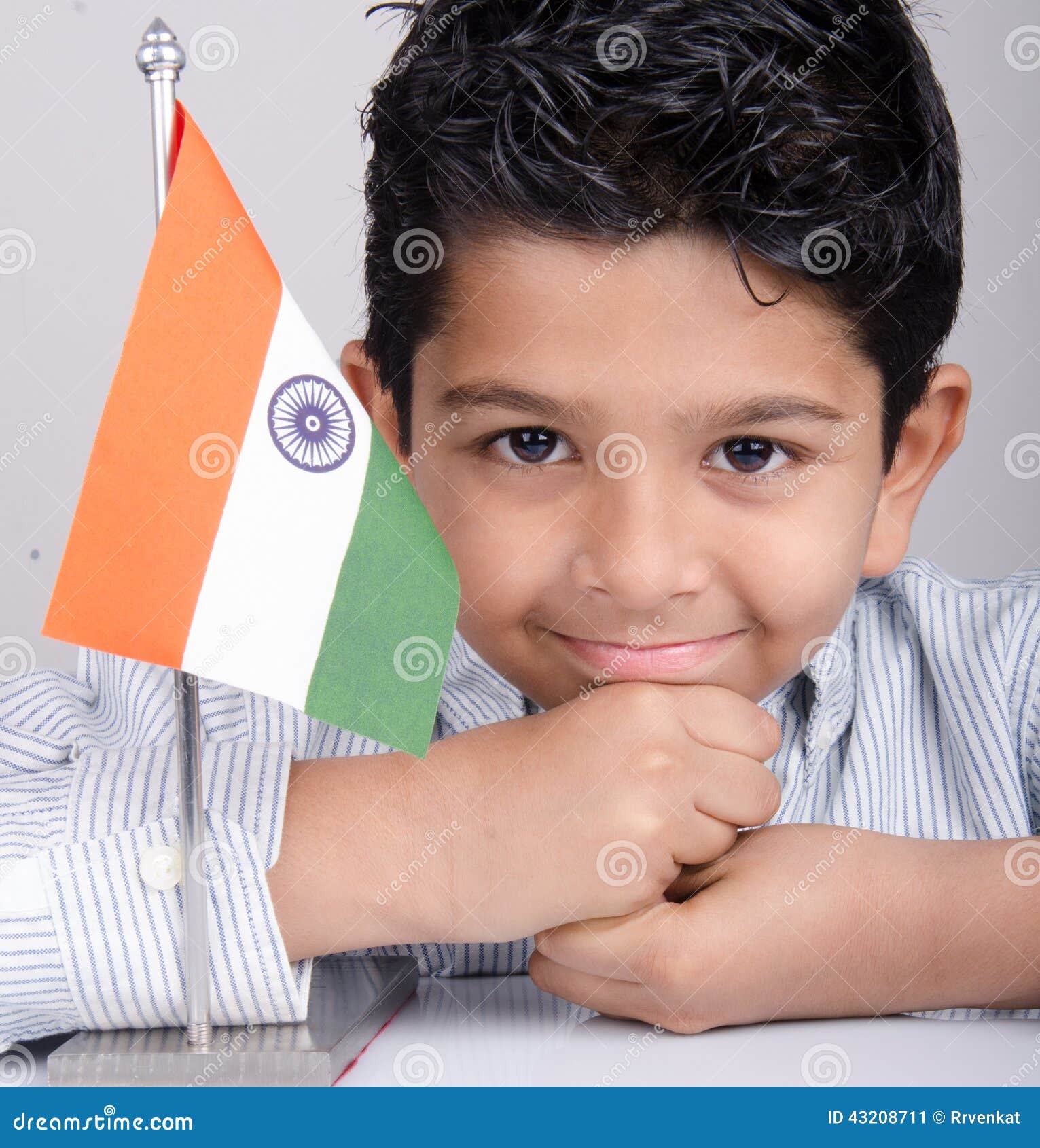 Cute Looking Indian Kid with Indian Flag Stock Image - Image of india ...