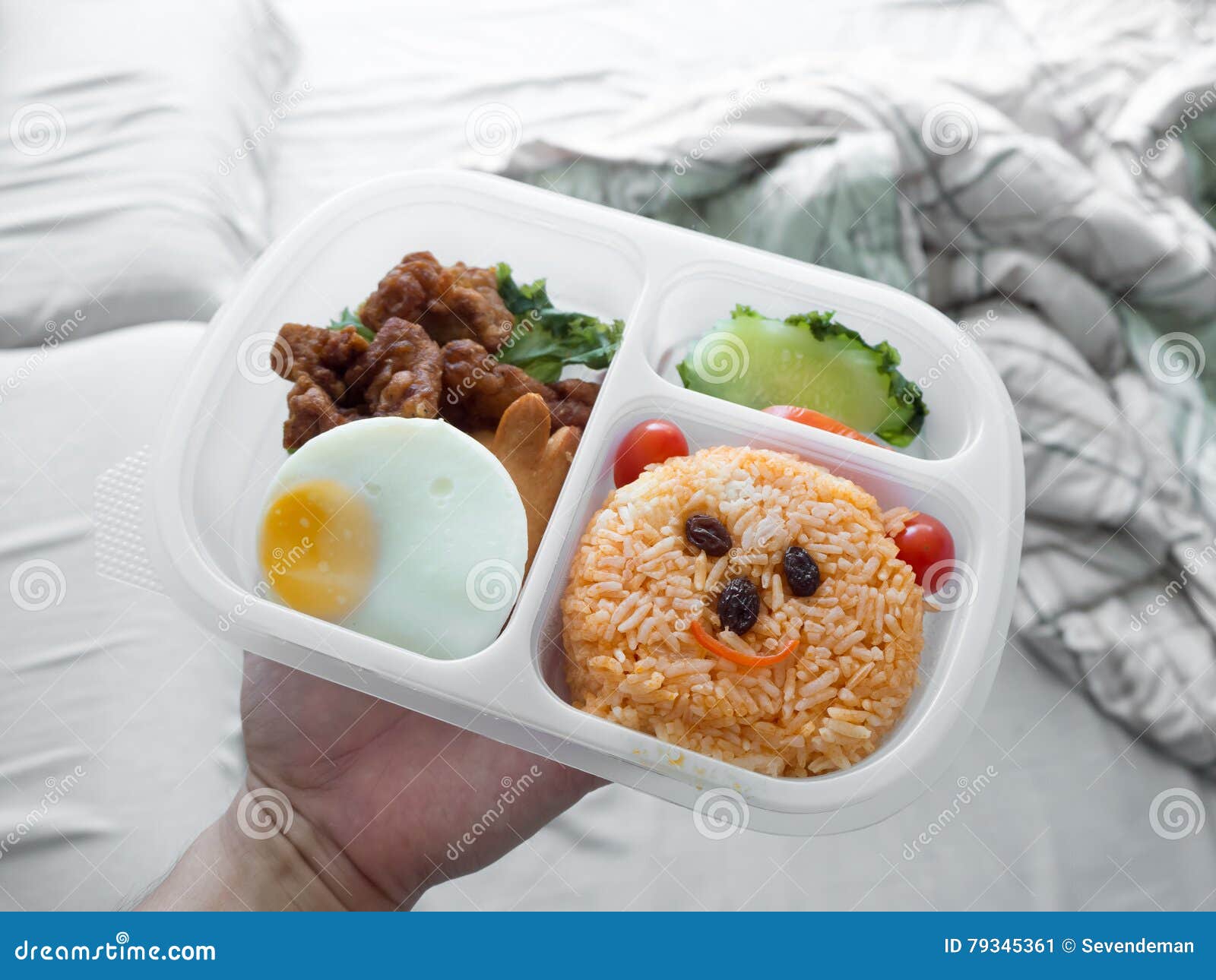 Cute lunch box set. stock image. Image of happy, cuisine - 79345361