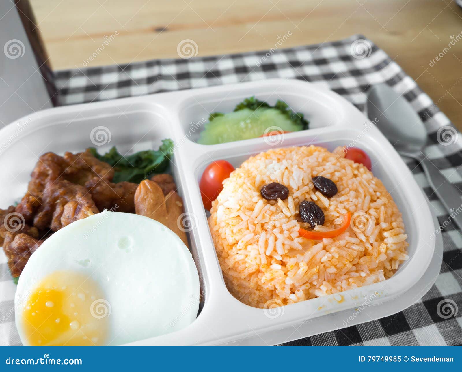 Cute lunch box set. stock image. Image of idea, child - 79749985