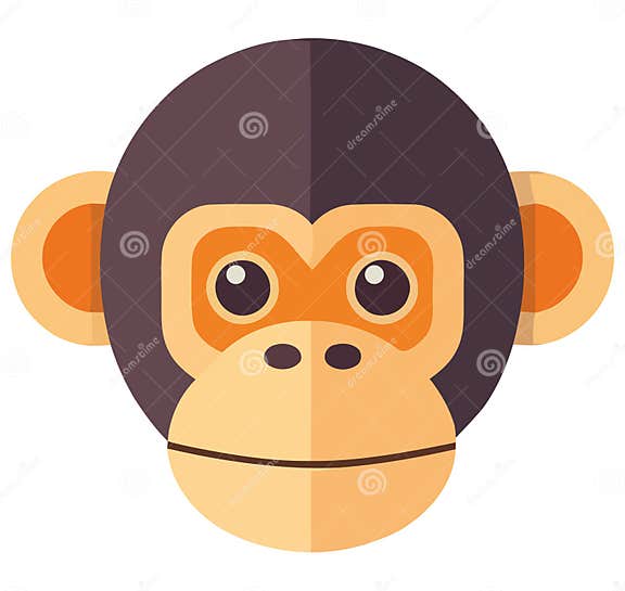 Cute macaque face stock vector. Illustration of baby - 290835444