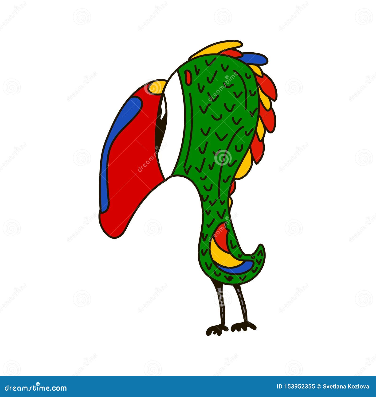 Cute Macaw Bird Cartoon | CartoonDealer.com #27316481