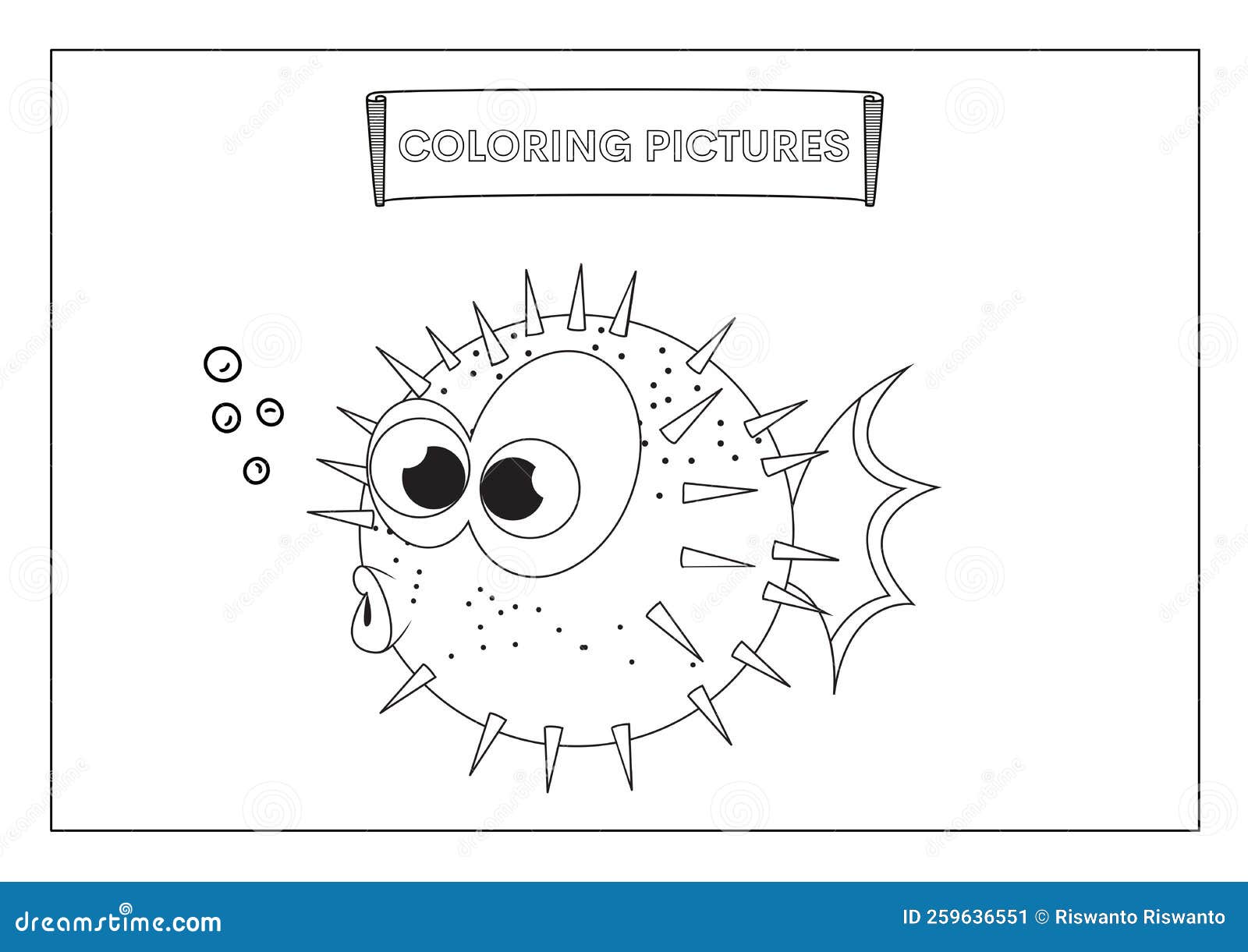 Mackerel in the Sea (coloring Pictures) Stock Illustration ...