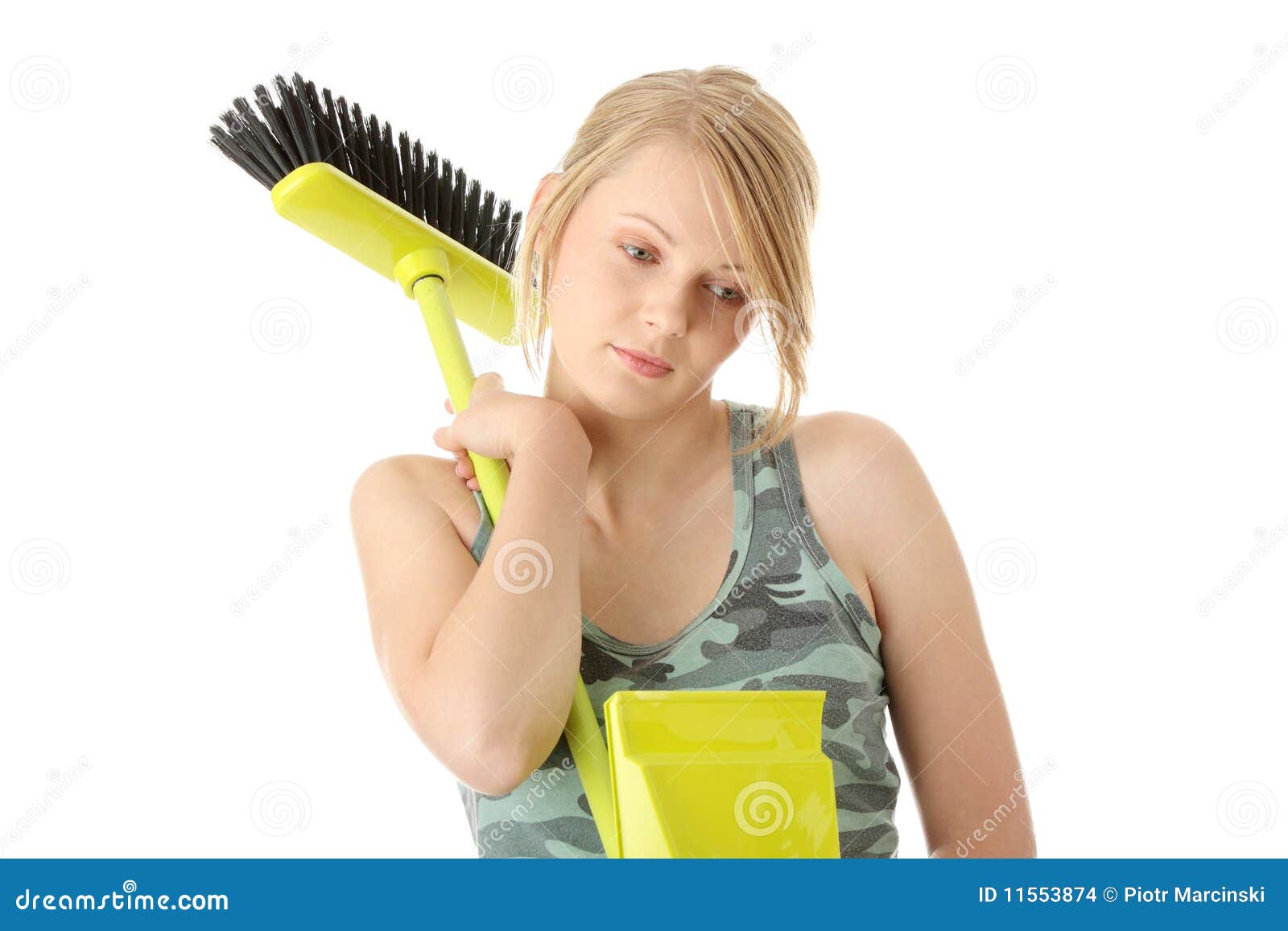 Cute maid woman cleaner stock photo. Image of caucasian - 11553874