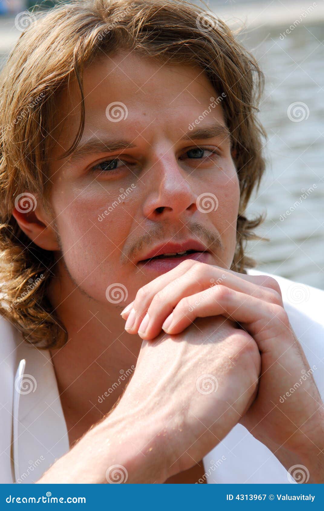 Cute male face stock image. Image of brown, hair, human - 4313967