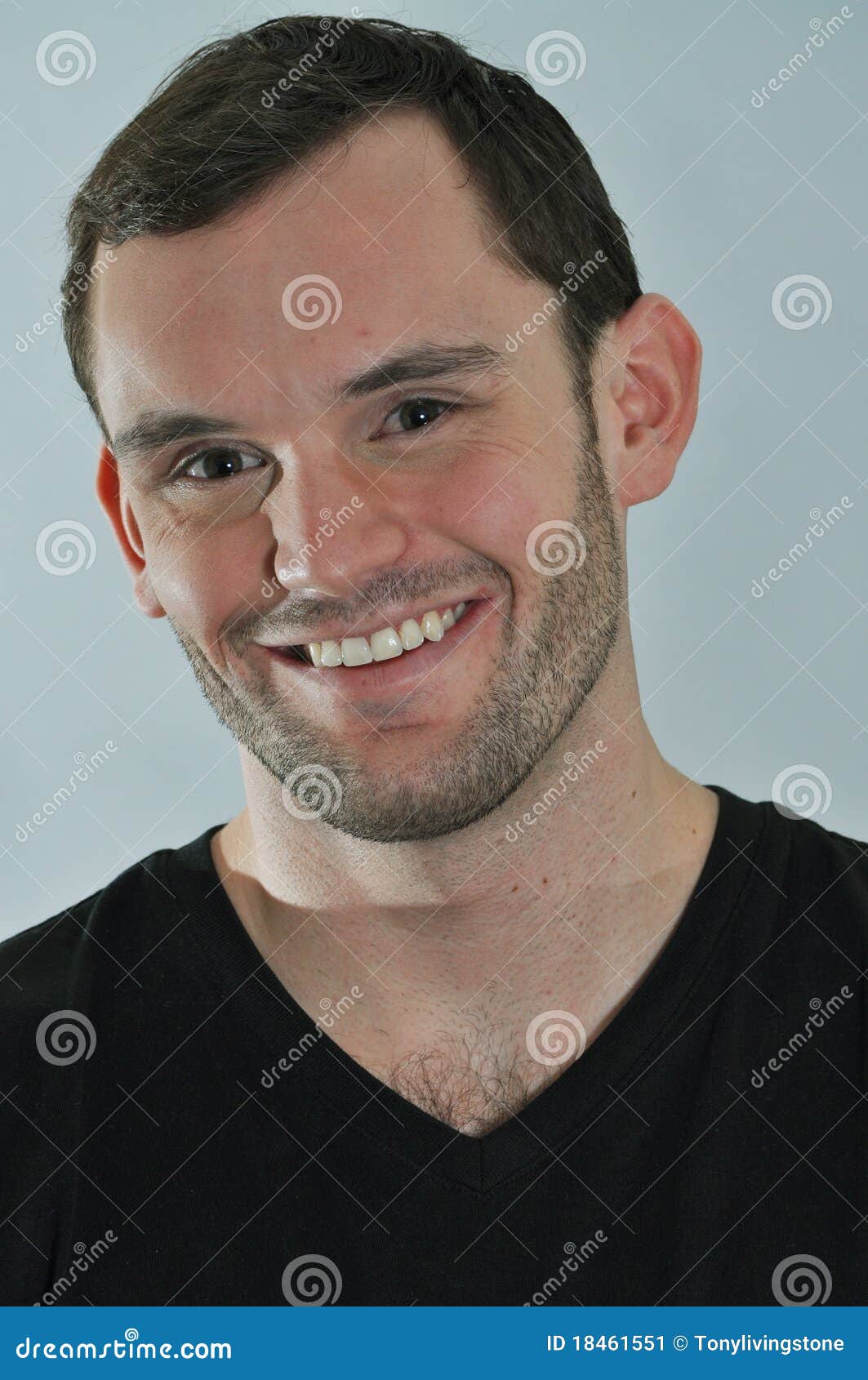 Cute man stock image. Image of masculine, smile, portrait - 18461551