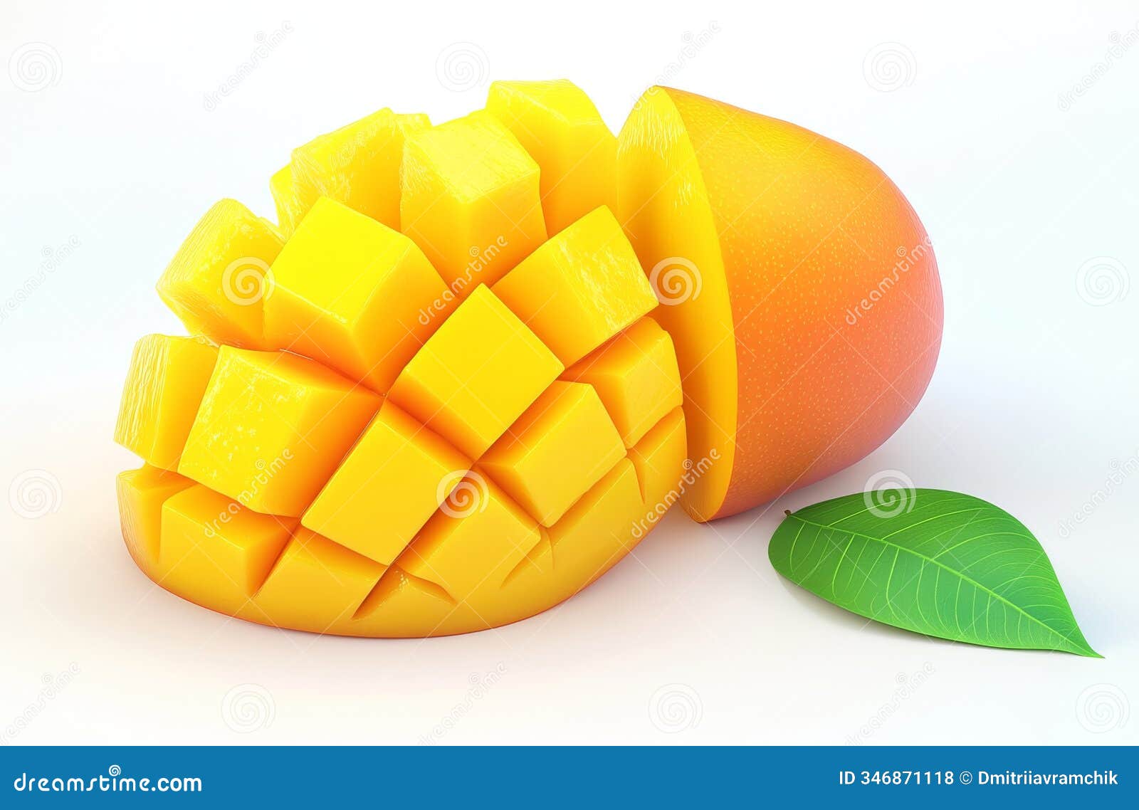 Cute Mango Fruits. Based on the Image Stock Photo - Image of entire ...