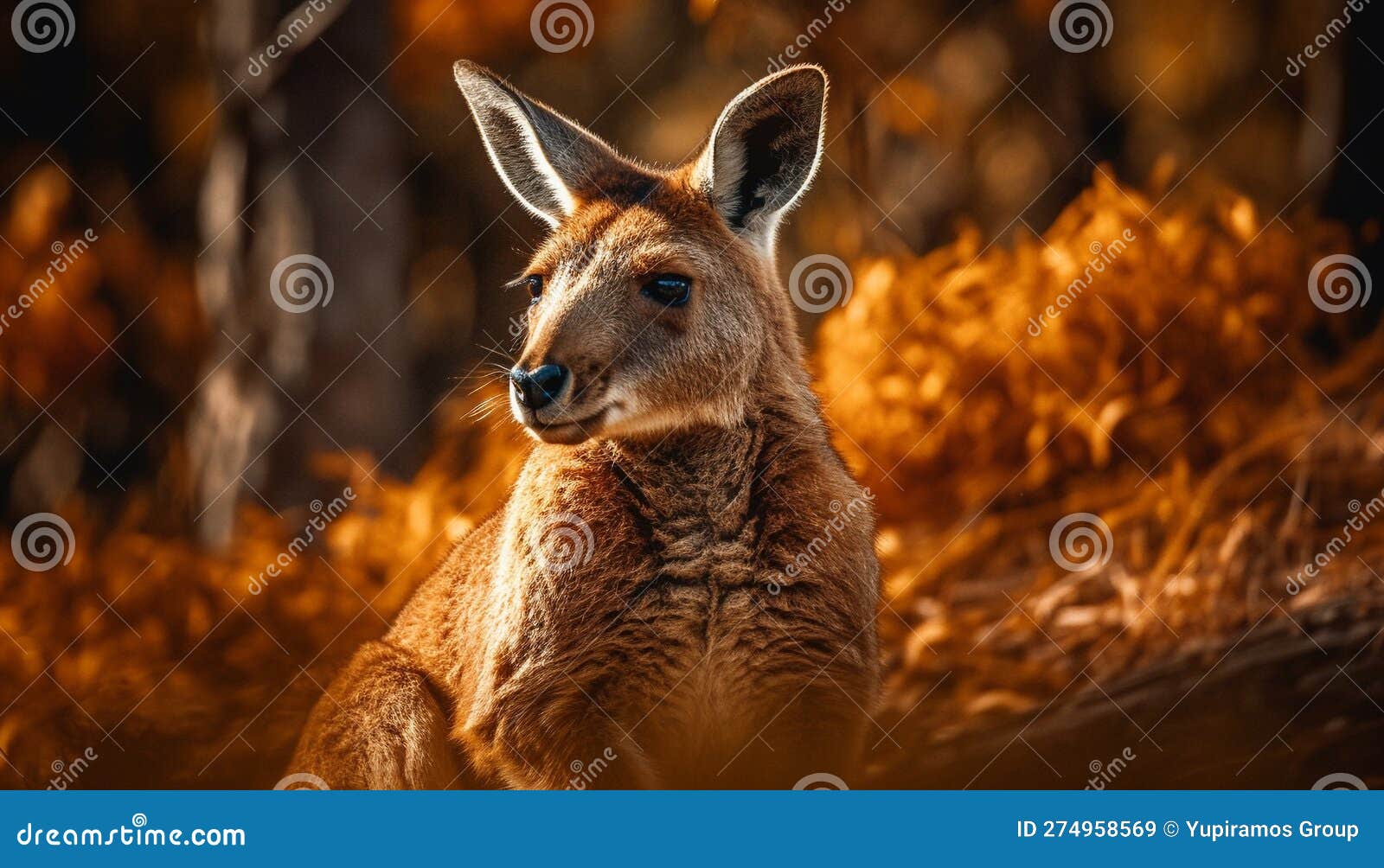 Cute Marsupial Looking at Camera in Meadow Generated by AI Stock ...