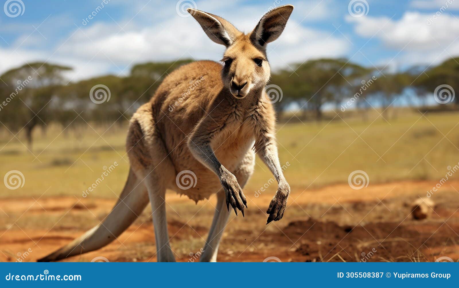 Cute Marsupial Standing in the Grass, Looking at Camera Generated by AI ...