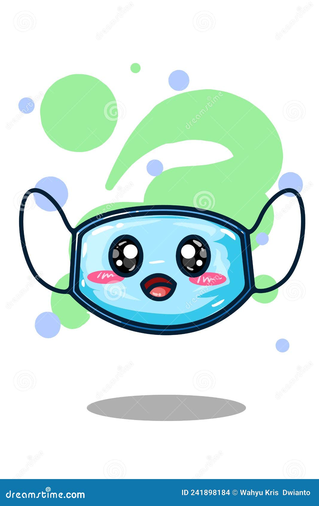 A Cute Mask Vector Illustration Hand Drawing Stock Vector ...