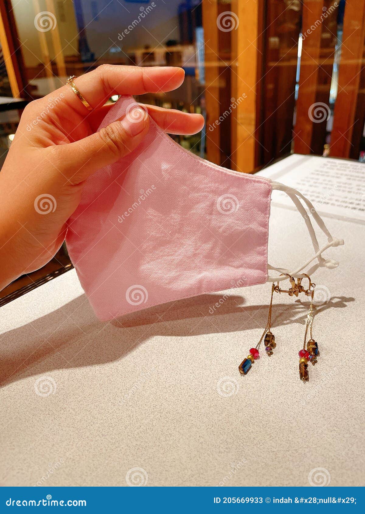 Cute mask stock image. Image of mask, wearing, cute - 205669933