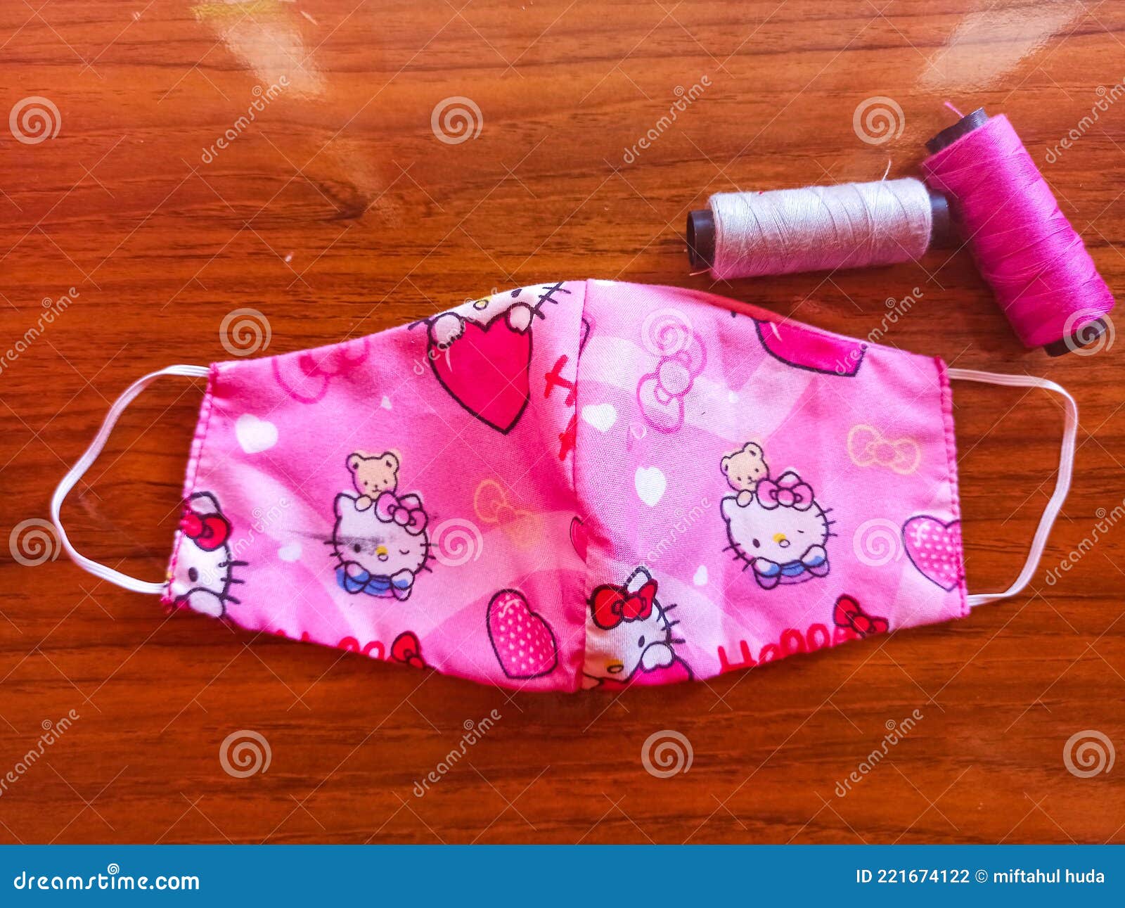 Cute Masks for Little Girls. Editorial Photography - Image of closeup ...