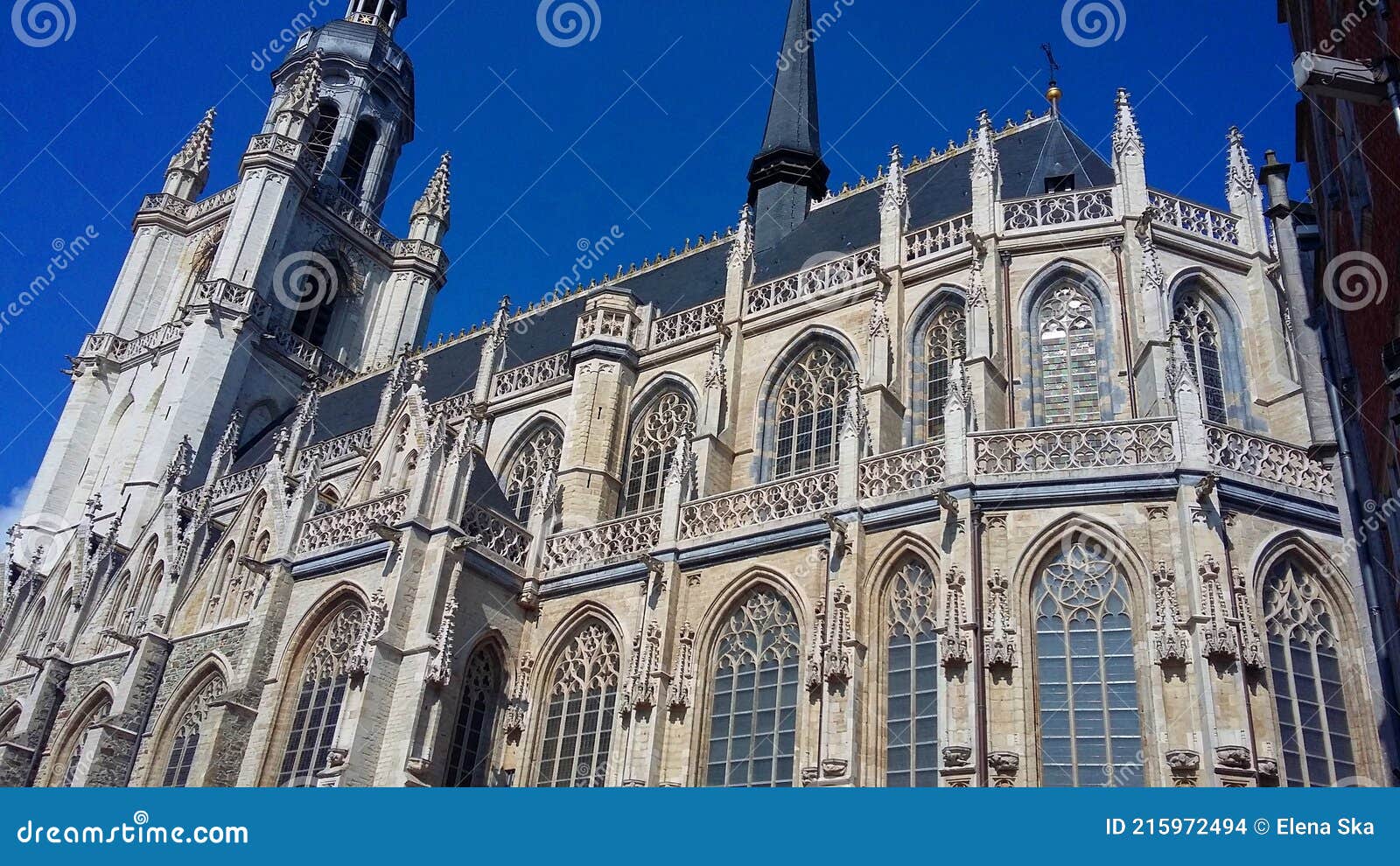 The Cute Medieval Town of Delft in the Netherlands Stock Photo - Image ...