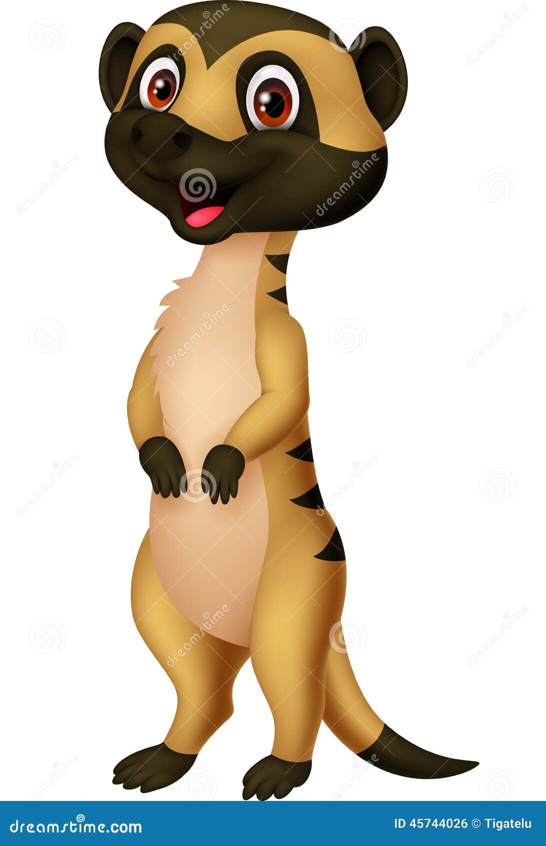 Cute Meerkat Cartoon Illustration | CartoonDealer.com #46712590