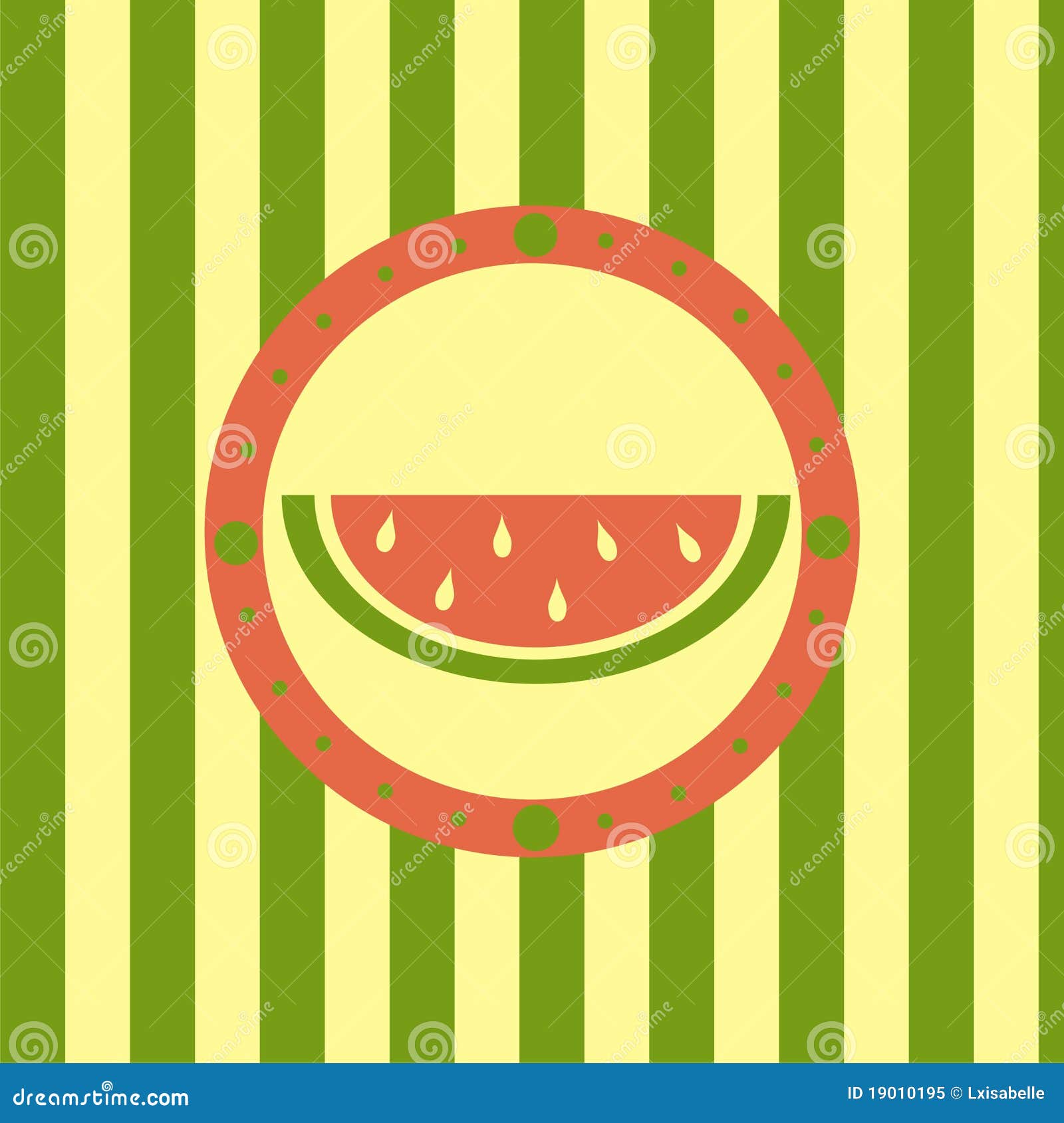Cute melon background stock vector. Illustration of background - 19010195