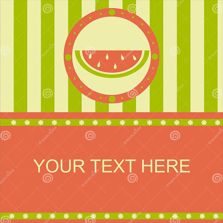 Cute melon frame stock vector. Illustration of melon - 19625404