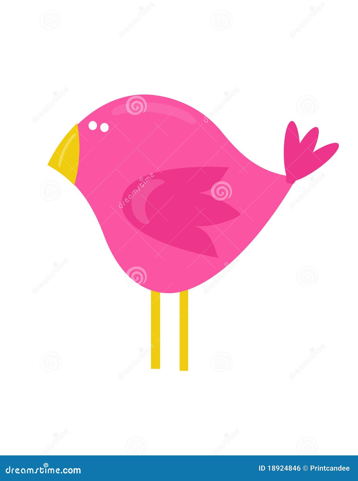 Cute Mod Bird stock illustration. Illustration of shower - 18924846