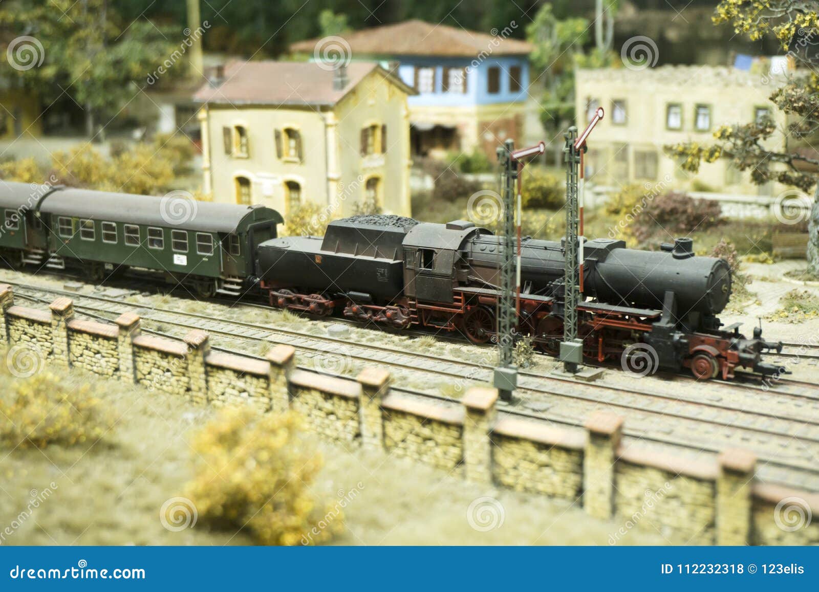 Old Train at Railroad stock photo. Image of railways - 112232318