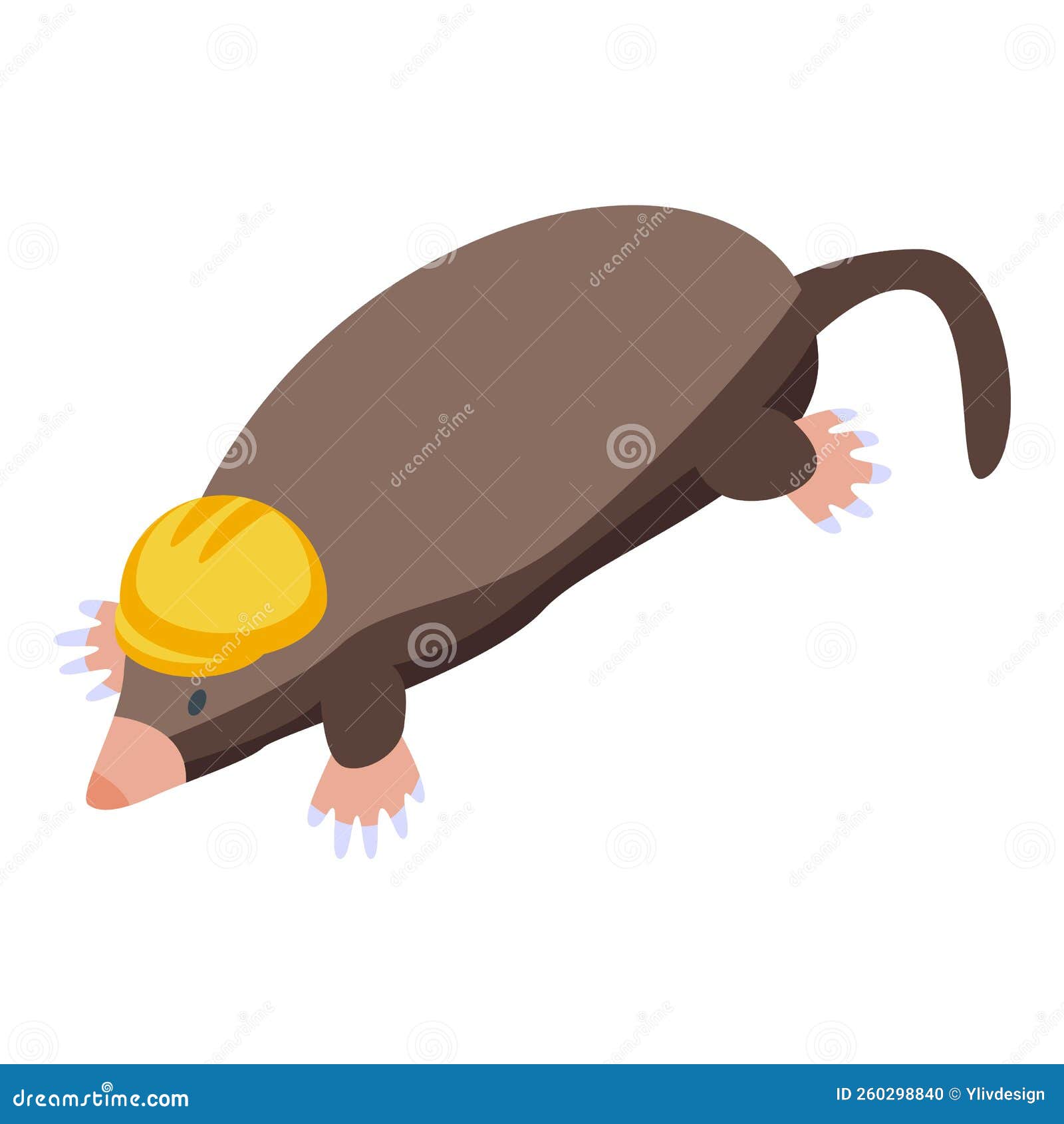 Cute Mole Icon Isometric Vector. Hole Animal Stock Vector ...