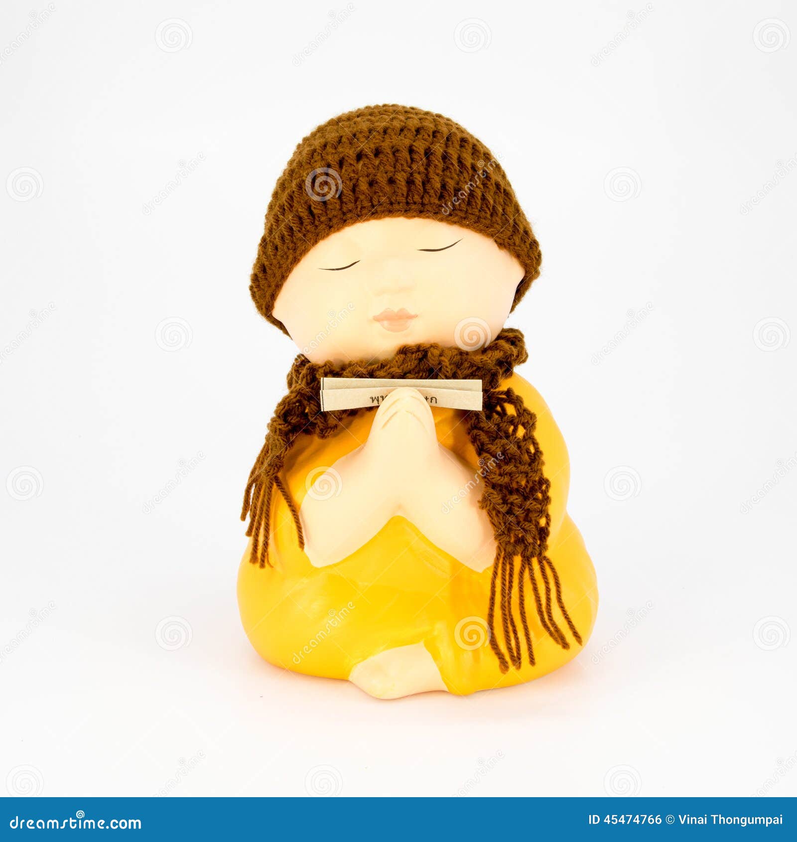 Cute Monk Kid Statue At Nanzoin Temple, Fukuoka Royalty-Free Stock ...