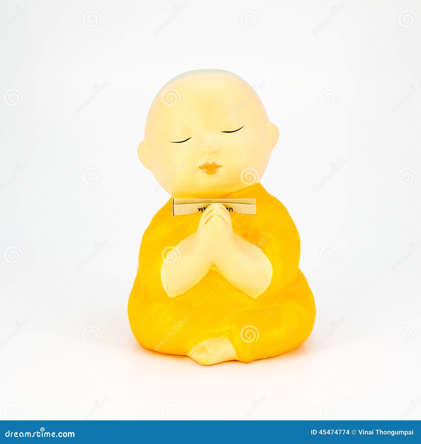 Cute Monk Kid Statue At Nanzoin Temple, Fukuoka Royalty-Free Stock ...