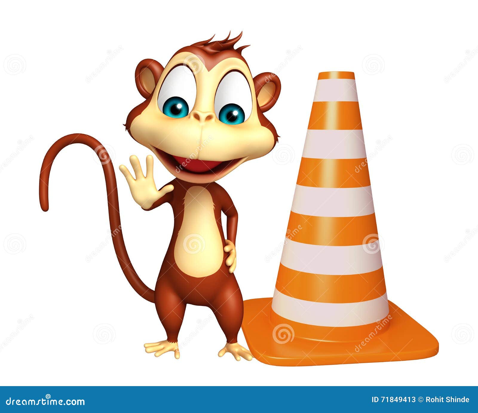 Monkey Doing Construction