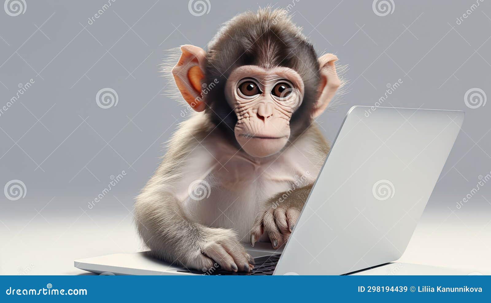A Cute Monkey Displaying an Unhappy Expression while Sitting on a Seat ...