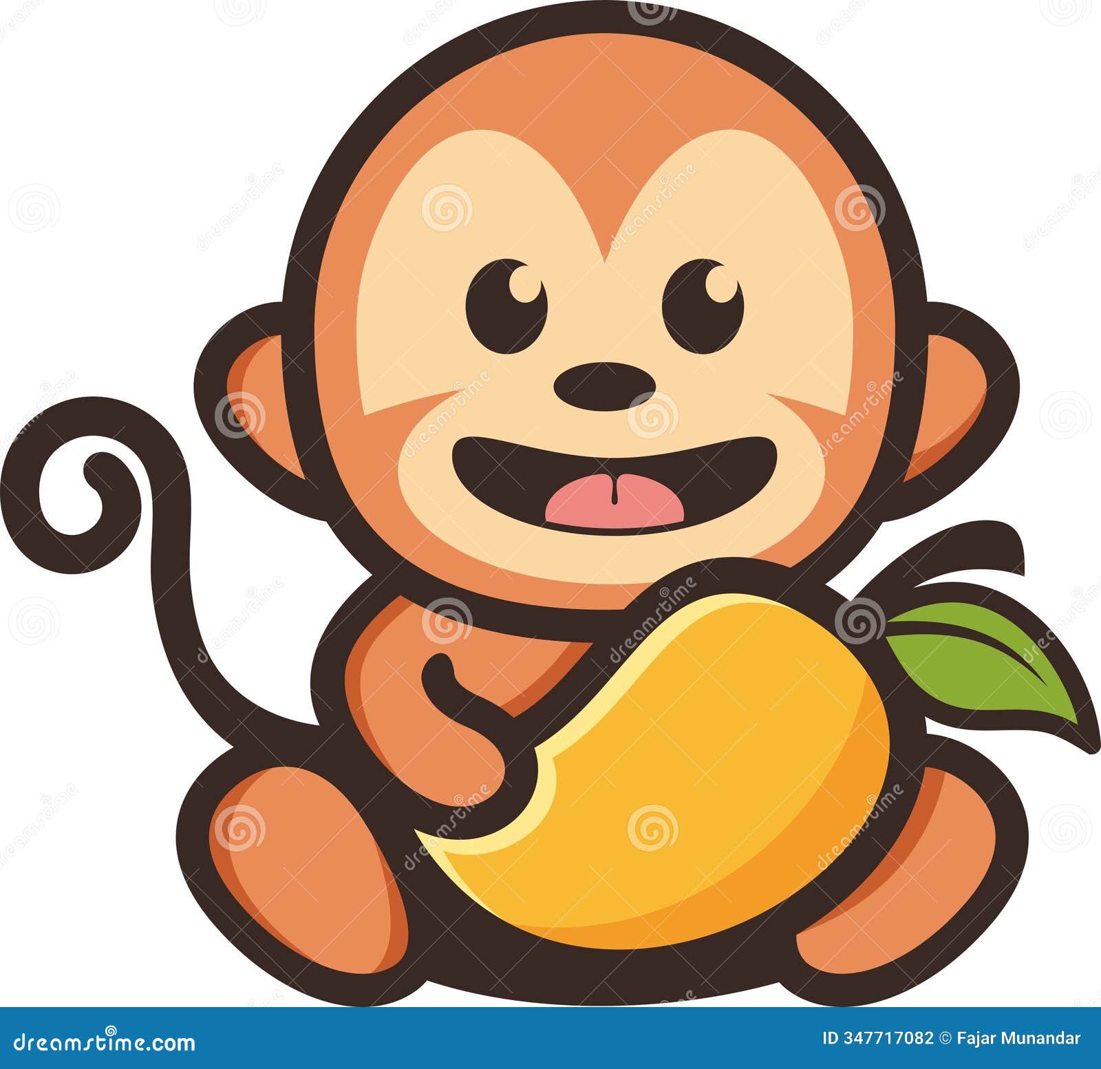 Mango Clip Art, Illustration For Kids, Cartoon Fruit Illustration ...