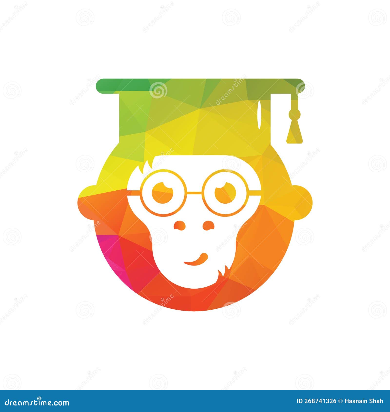 Cute Monkey Logo Vector Design. Stock Vector - Illustration of monkey ...