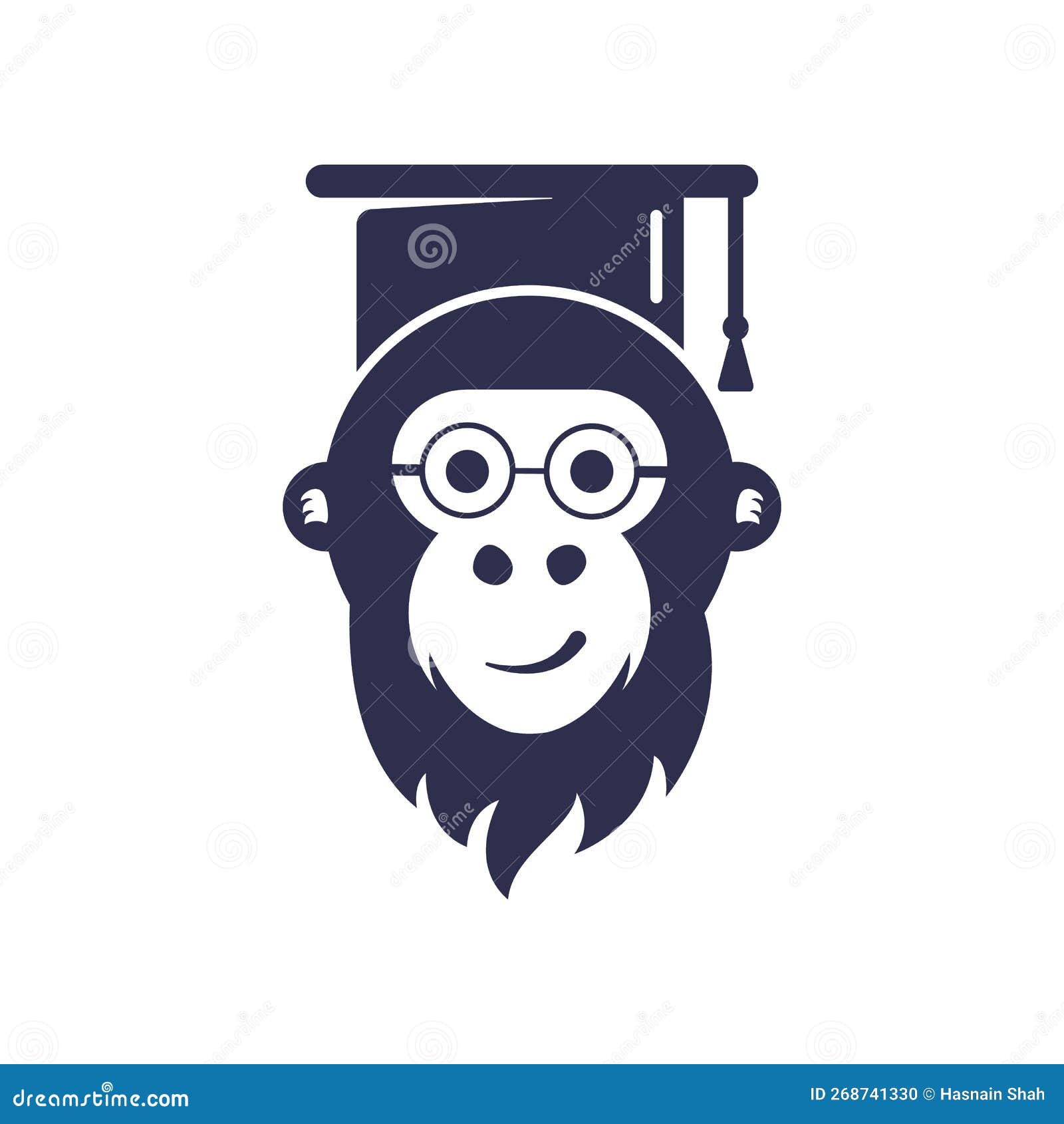 Cute Monkey Logo Vector Design. Stock Vector - Illustration of child ...