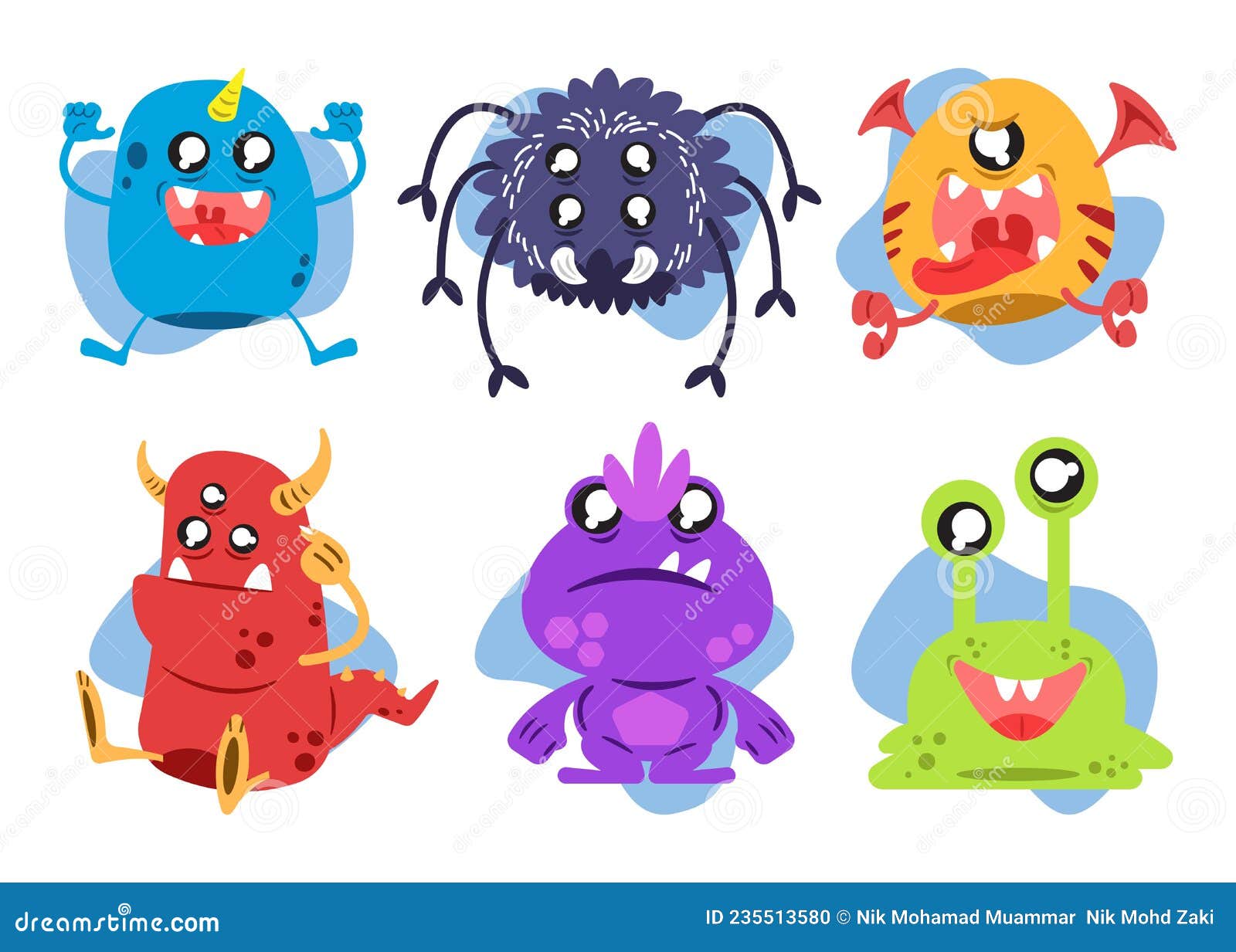 Goofy and Cute Monster Design for Kids Stock Vector - Illustration of ...