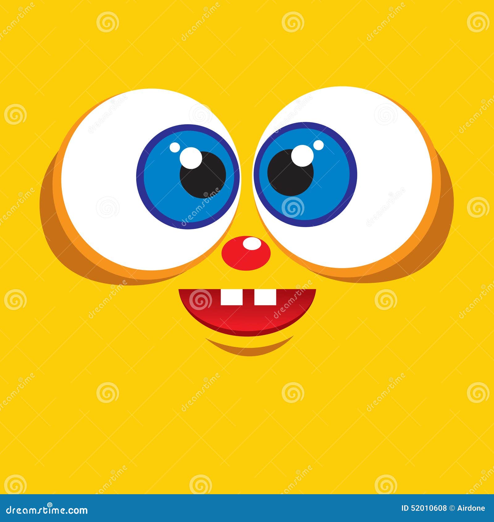 Cute Monster Avatar stock vector. Illustration of adorable - 52010608