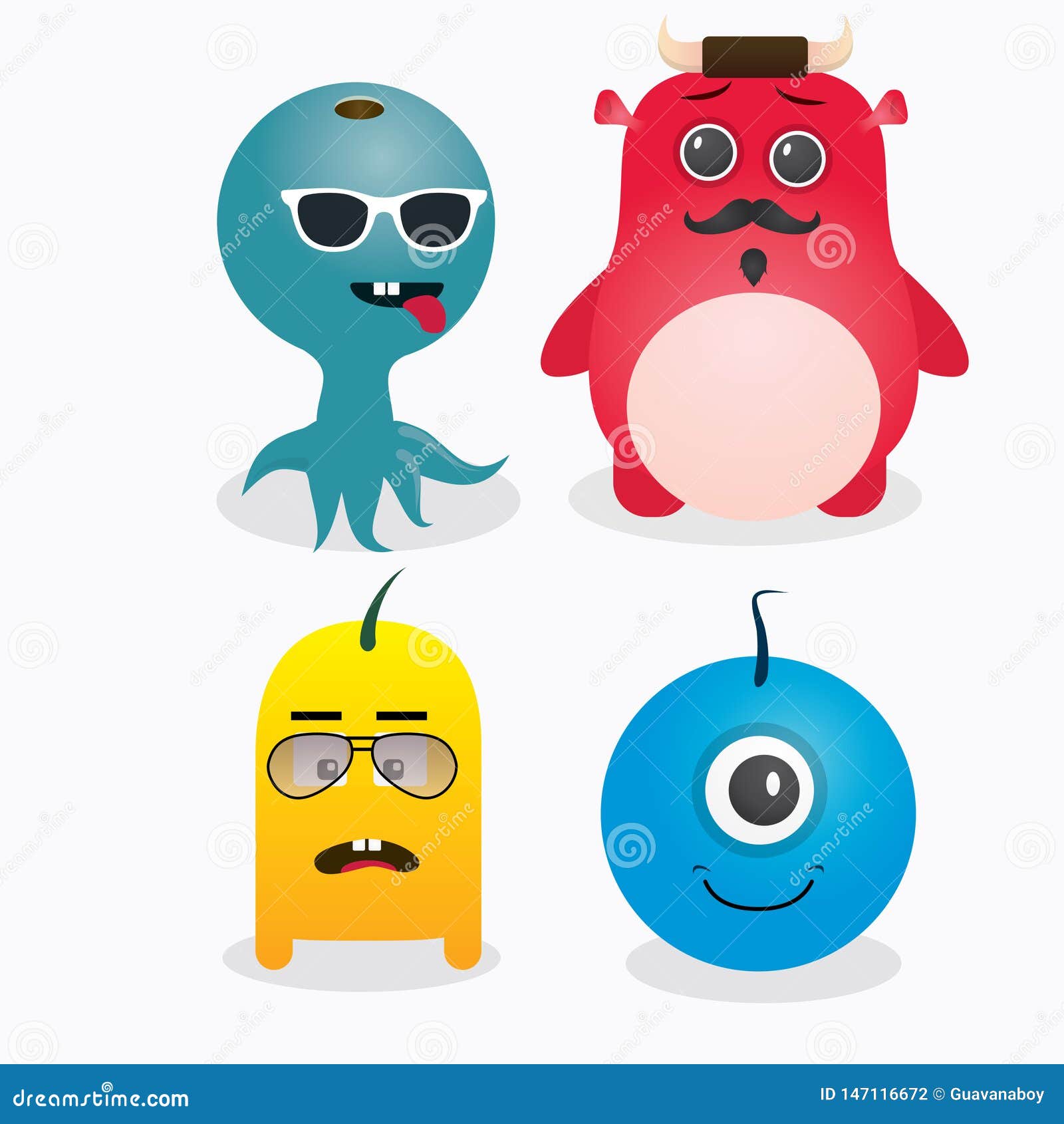 Cute monster stock illustration. Illustration of gremlin - 147116672