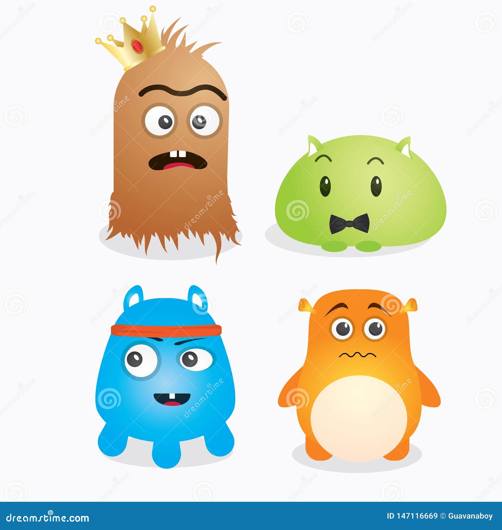 Cute monster stock illustration. Illustration of collection - 147116669