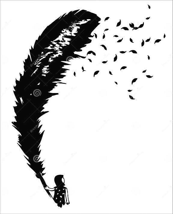 Cute More Pankh Print Vector Stock Vector - Illustration of pankh ...