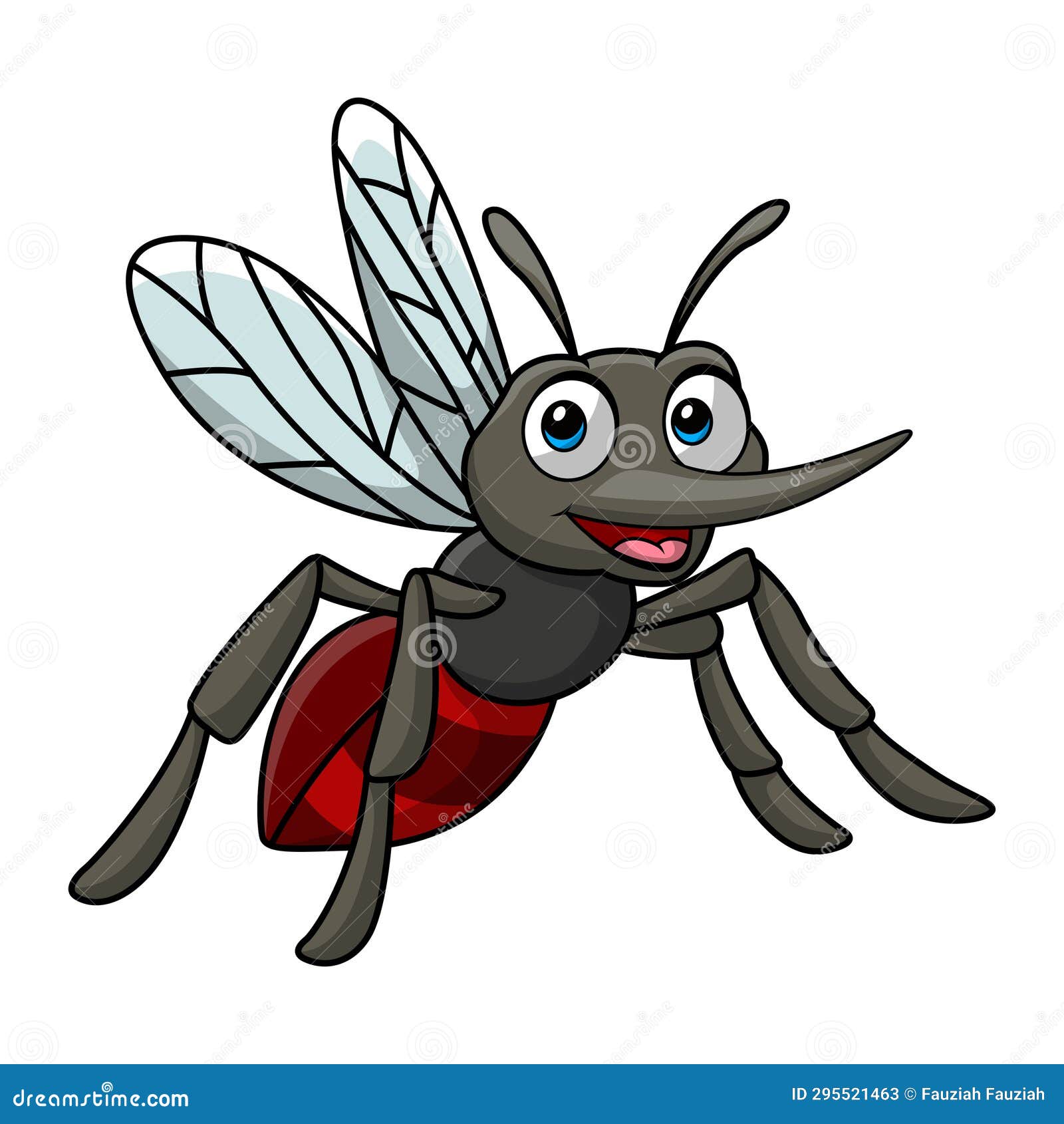 Cute Mosquito Cartoon Royalty-Free Stock Photography | CartoonDealer ...