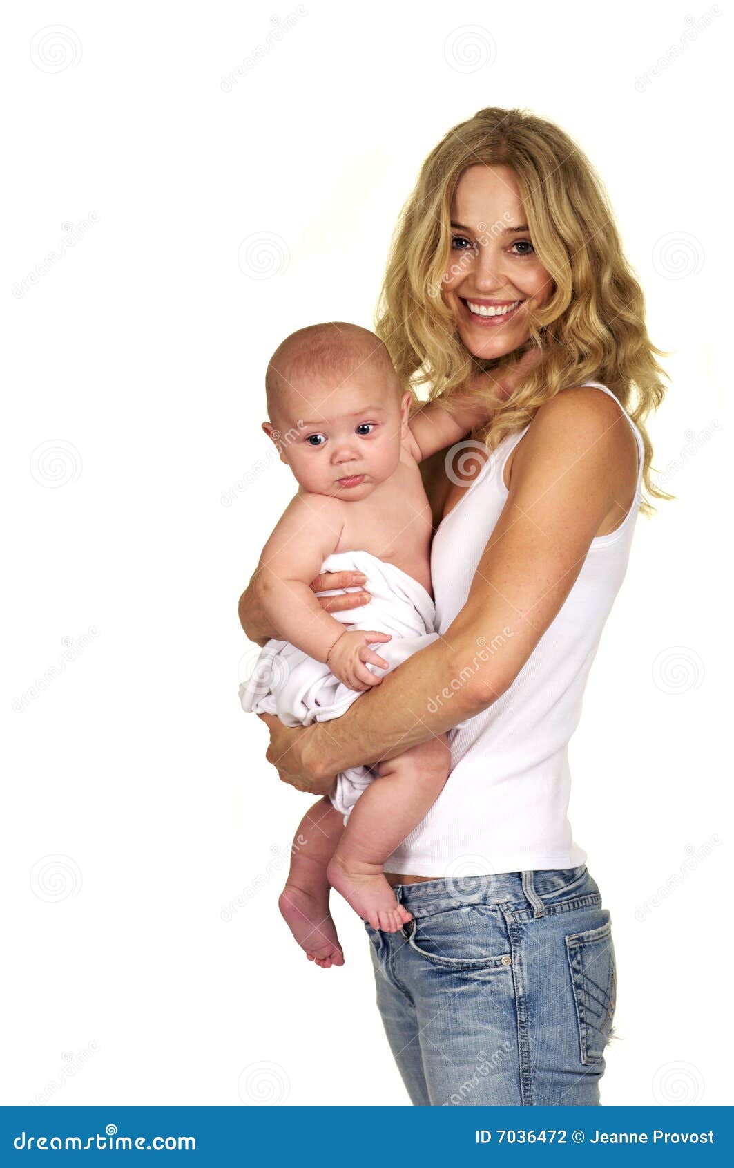Cute Mother and Baby stock photo. Image of clean, lovely - 7036472