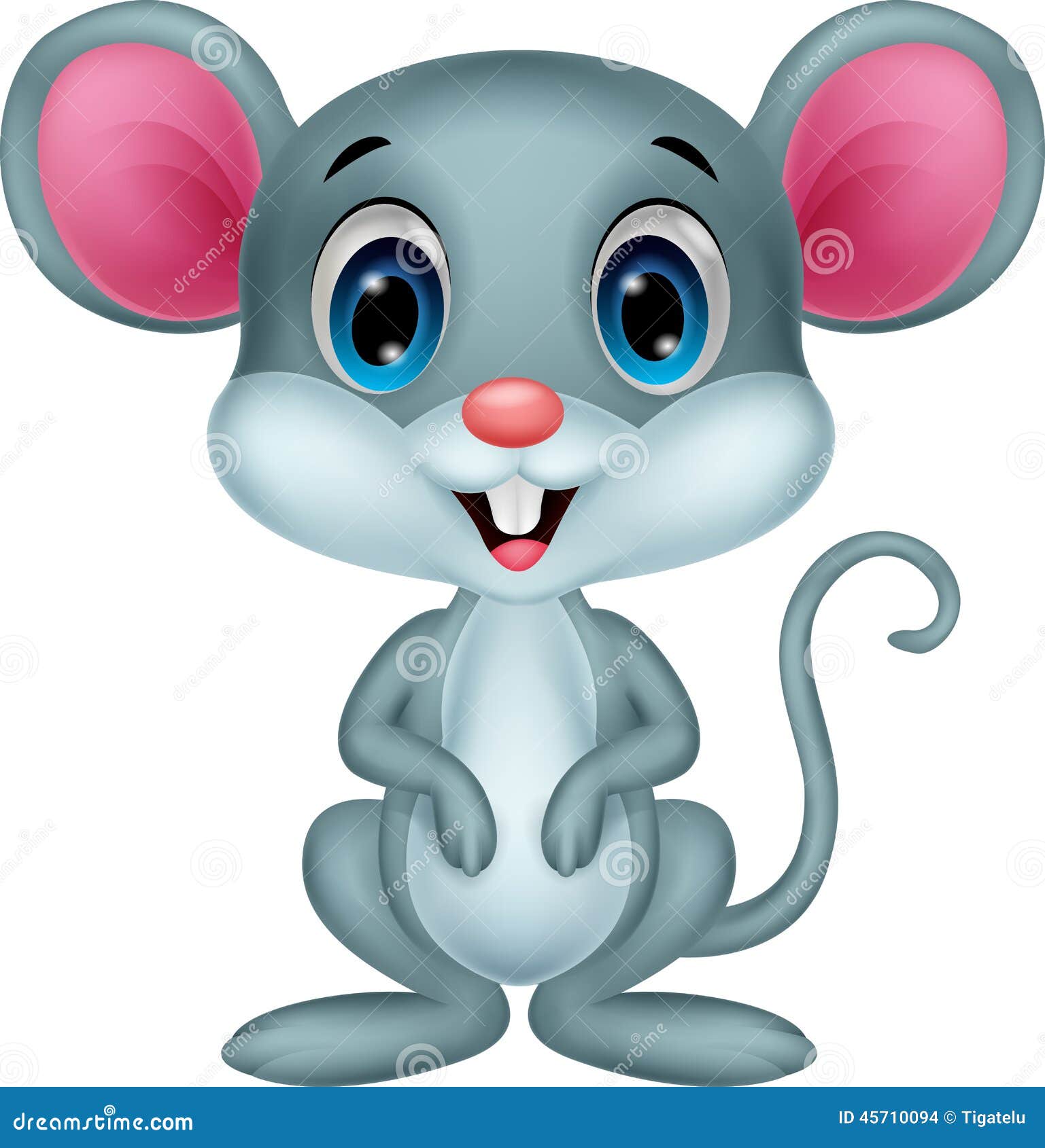 Cute mouse cartoon stock vector. Illustration of opossum - 45710094