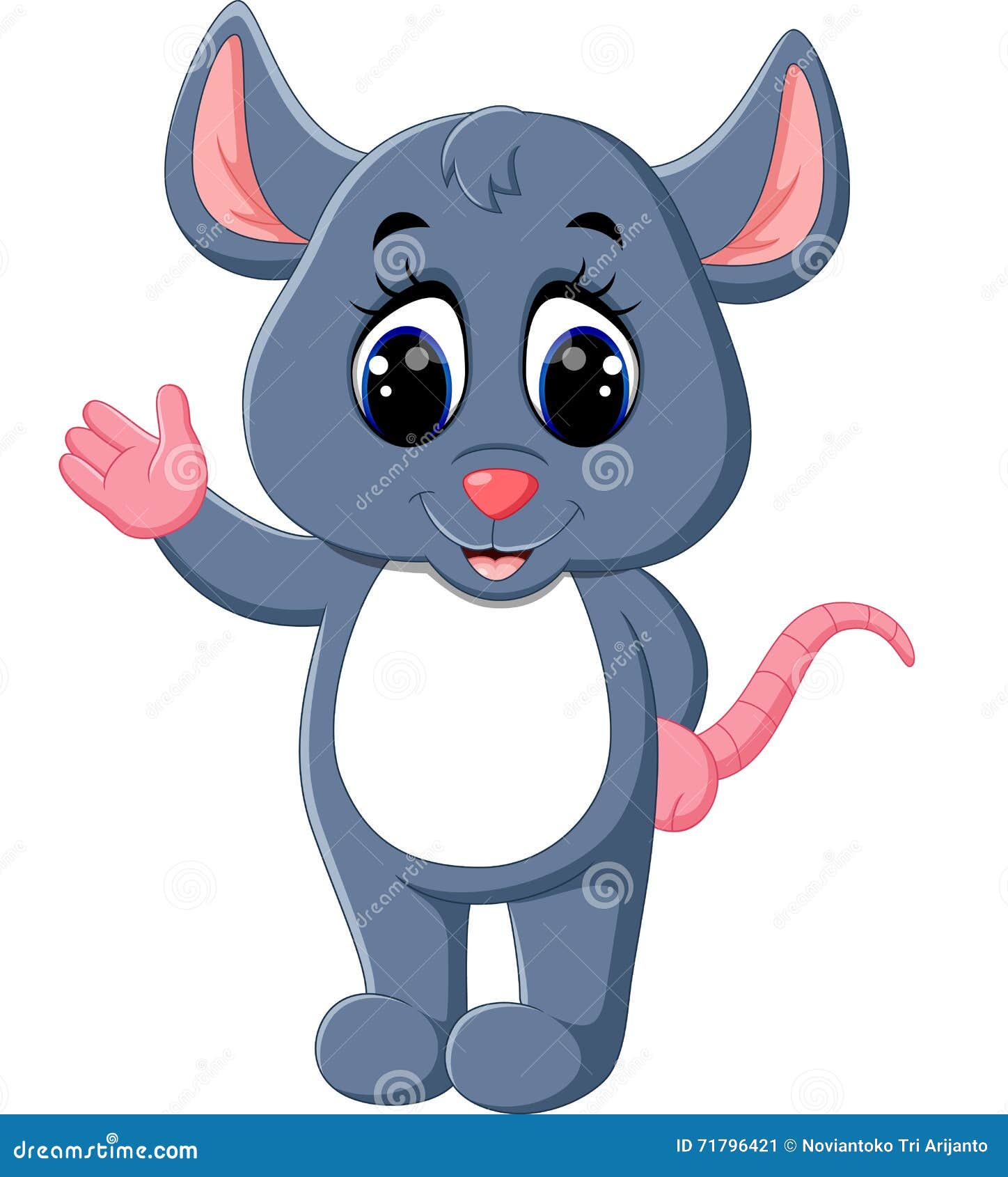 Cute mouse cartoon stock vector. Illustration of presenting - 71796421