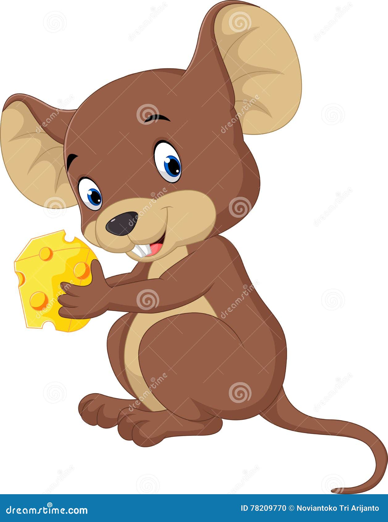 Cute mouse cartoon stock vector. Illustration of finger - 78209770