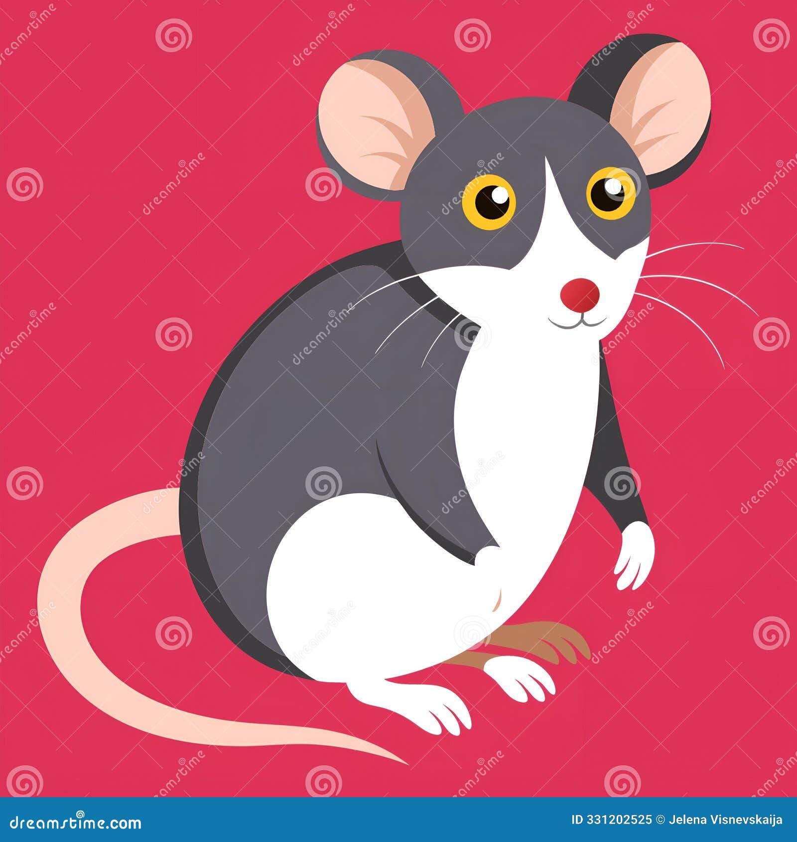 Cute Mouse Cartoon Illustration Stock Illustration - Illustration of ...