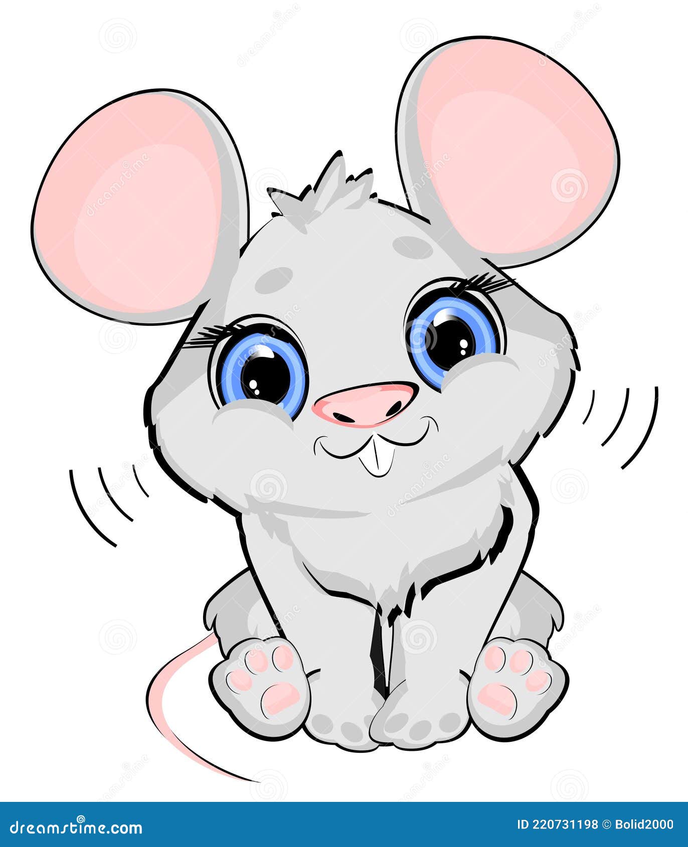 Cute mouse cartoon stock illustration. Illustration of mousetrap ...
