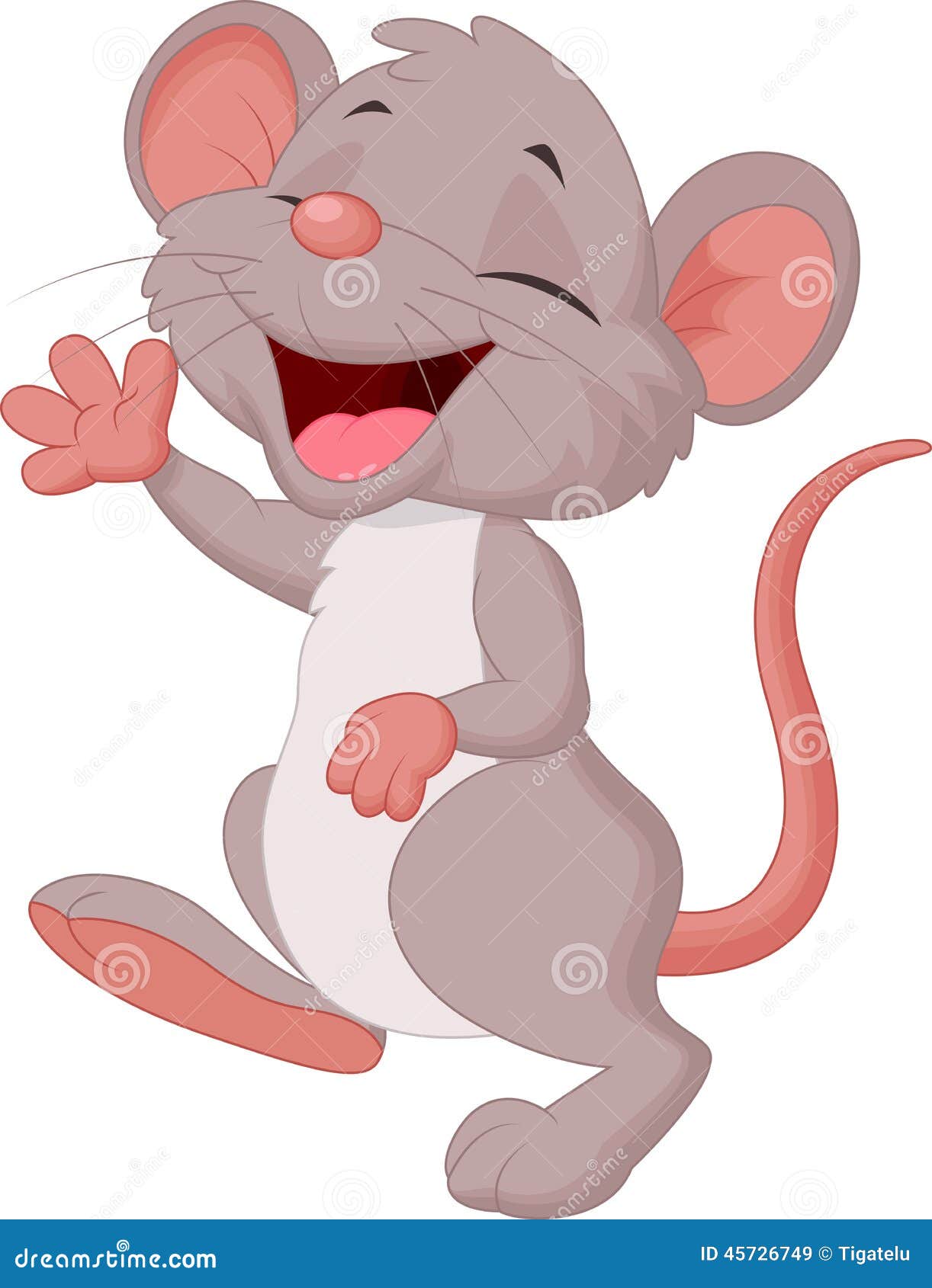 Cute mouse cartoon posing stock vector. Illustration of cute - 45726749