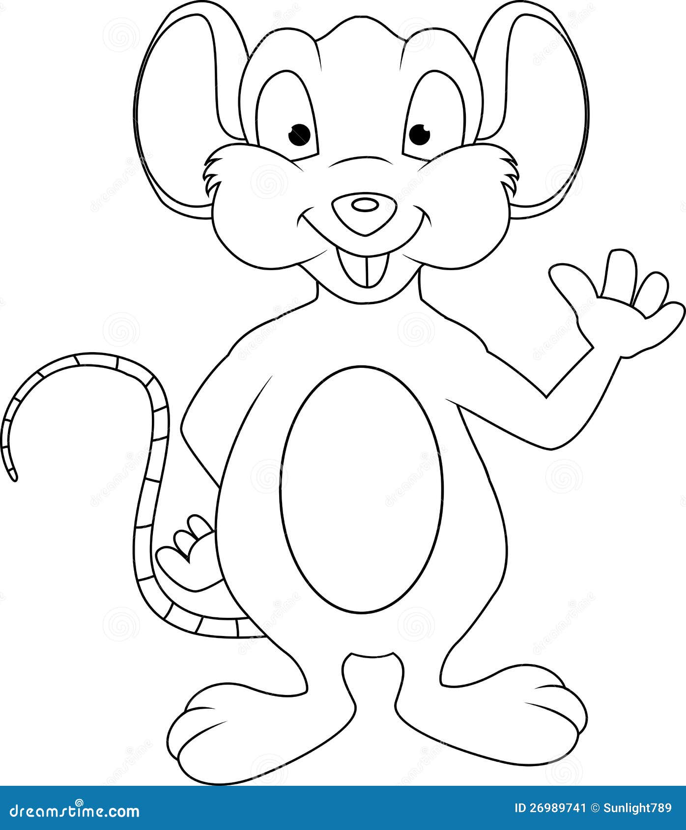 Cute mouse cartoon sketch stock illustration. Illustration of funny ...