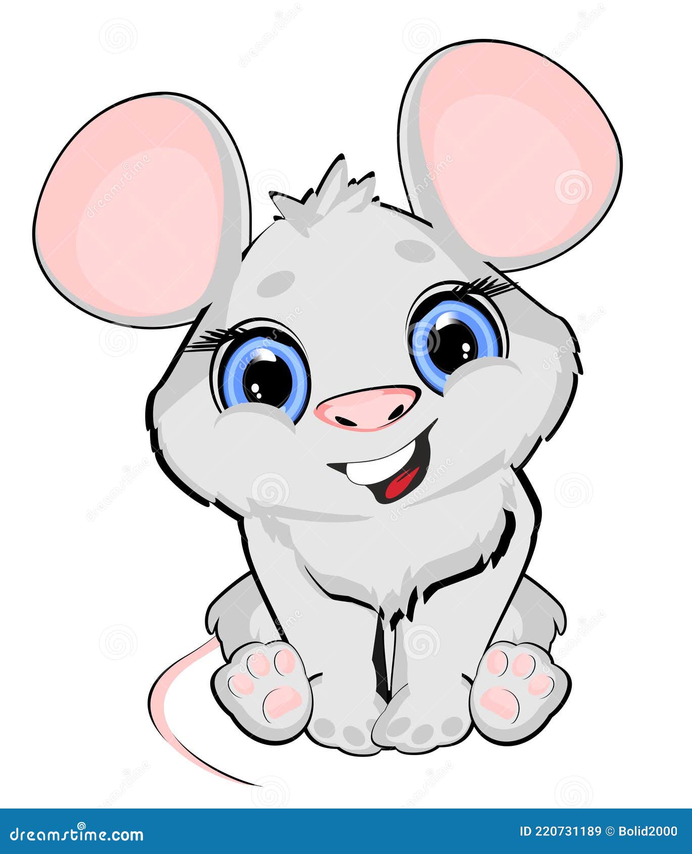 Cute mouse cartoon stock illustration. Illustration of mouse - 220731189